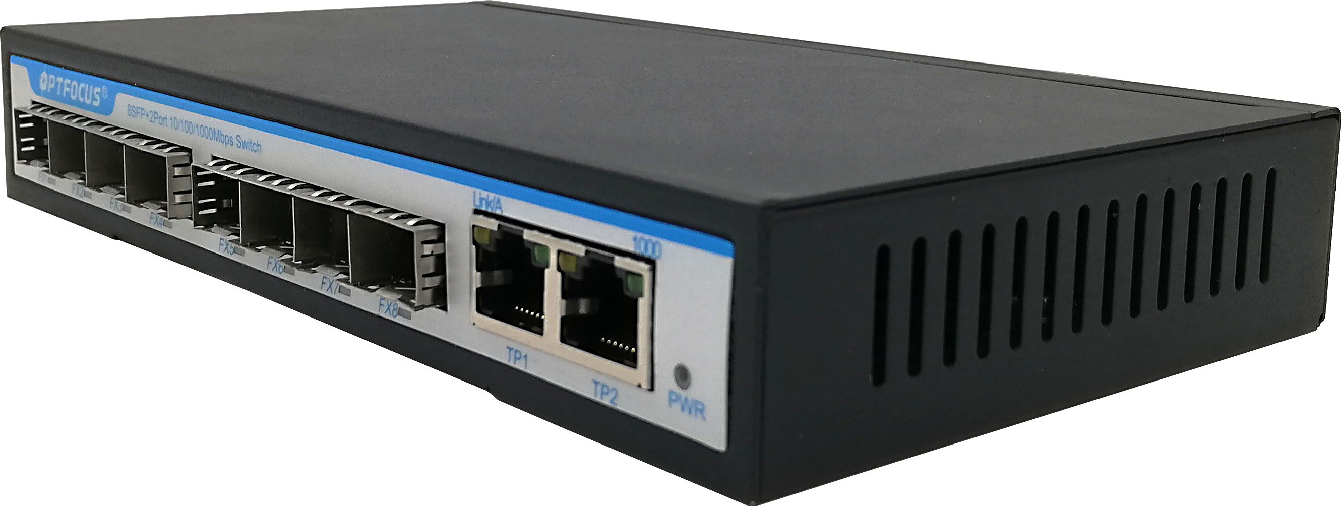 Keandalan Tinggi Fiber Optic Switch 8 - Port Gigabit SFP 10/100/1000 Mbps
