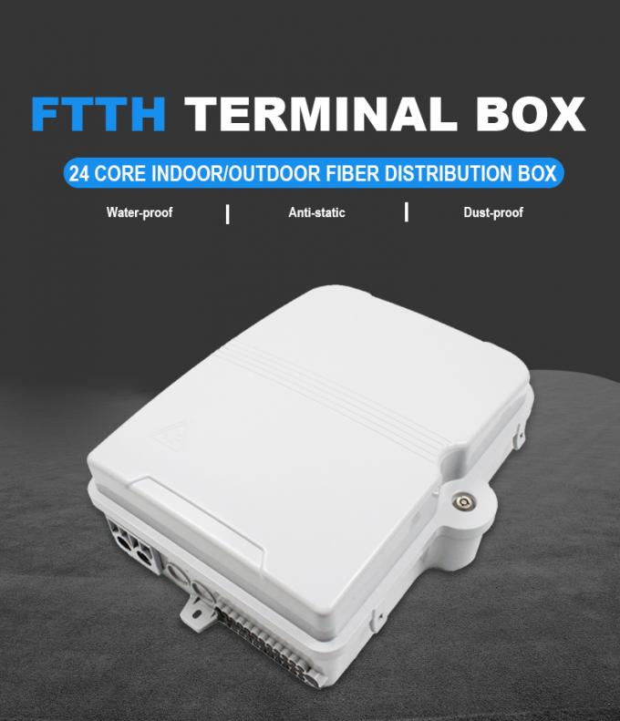 Fttx Ftth IP66 Fiber Network Termination Box dengan kabel feeder
